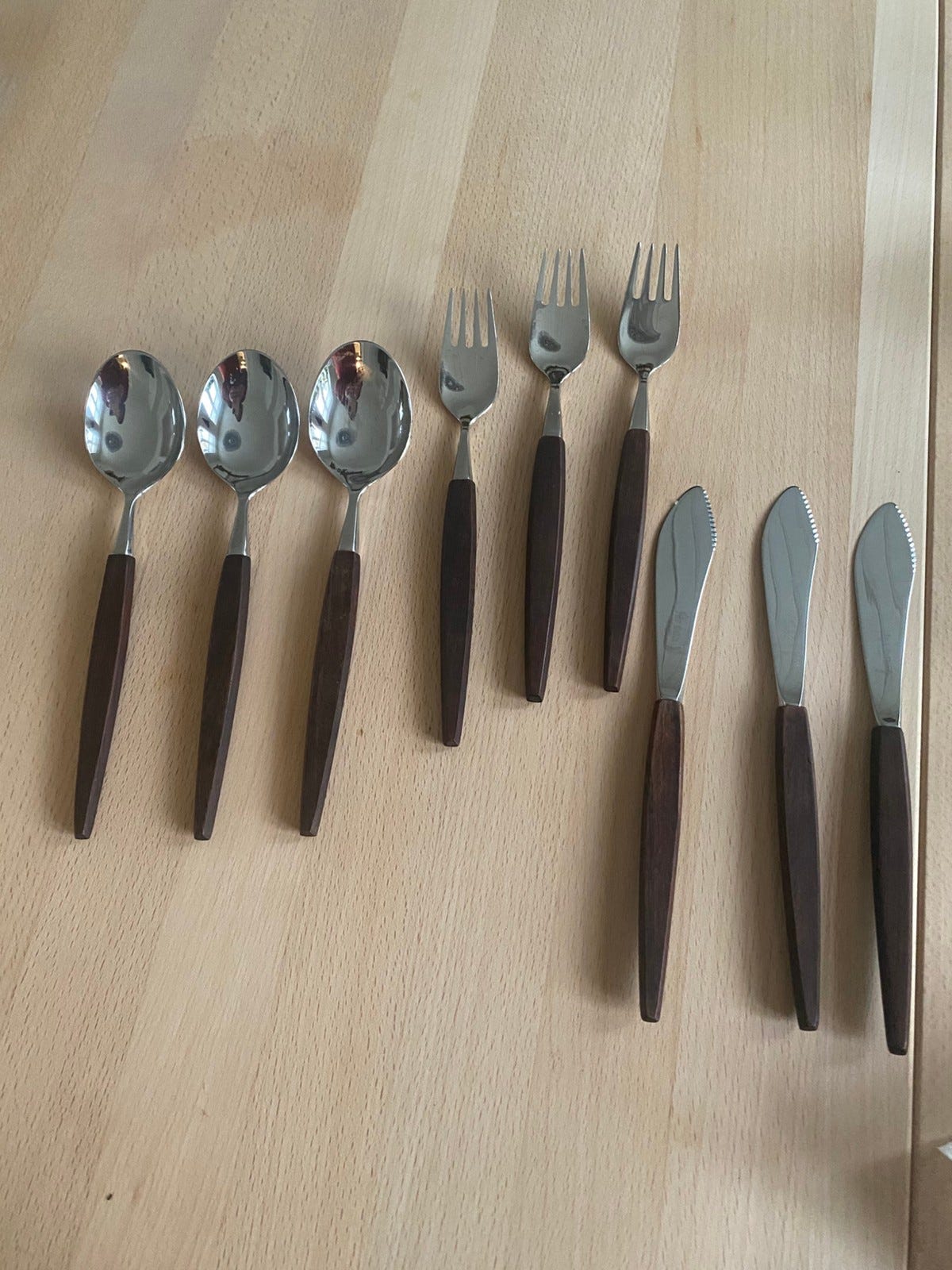 Helle bestikk, palisander | FINN-torget