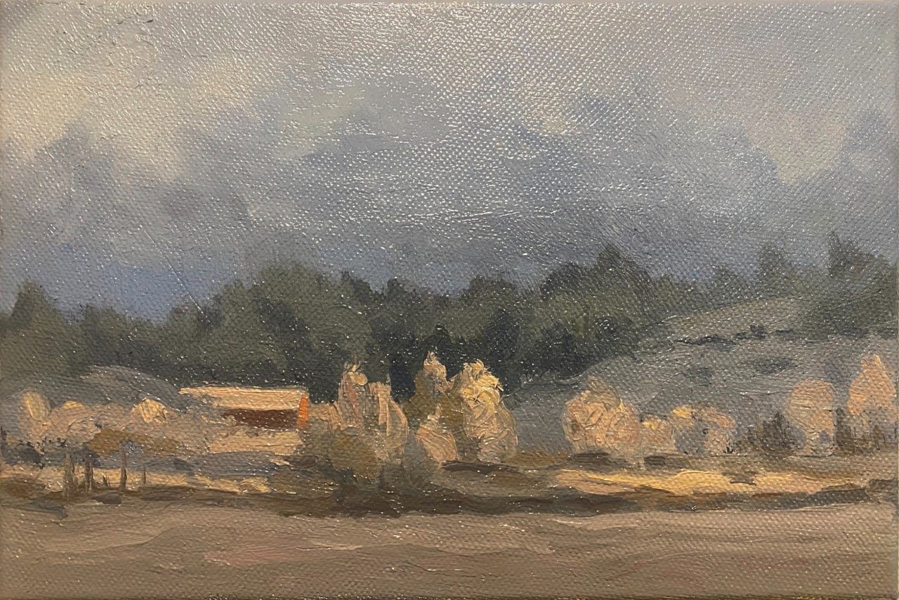 "Frosty morning" Size: 20 х 30 Oil on canvas | FINN-torget