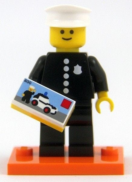 100% Ny uåpnet Lego serie 18 CMF minifigur 1978 Classic Police Officer ...