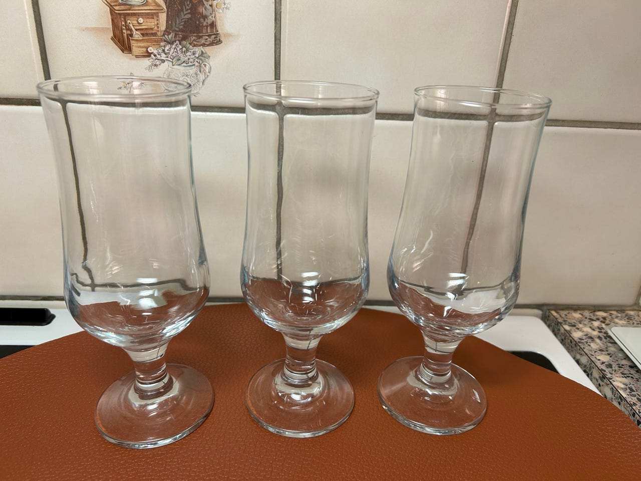Stilige Øl-glass med stett 3 stk | FINN-torget