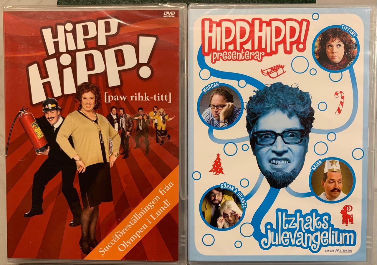 2x Uåpnet DVD «Hipp Hipp» Svensk humor 2005 | FINN-torget