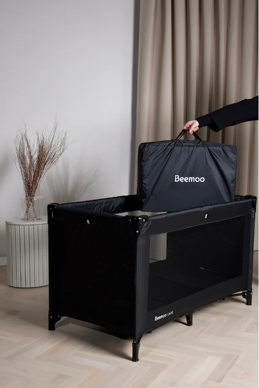 Beemoo reiseseng inkl. madrass, Sort | FINN-torget