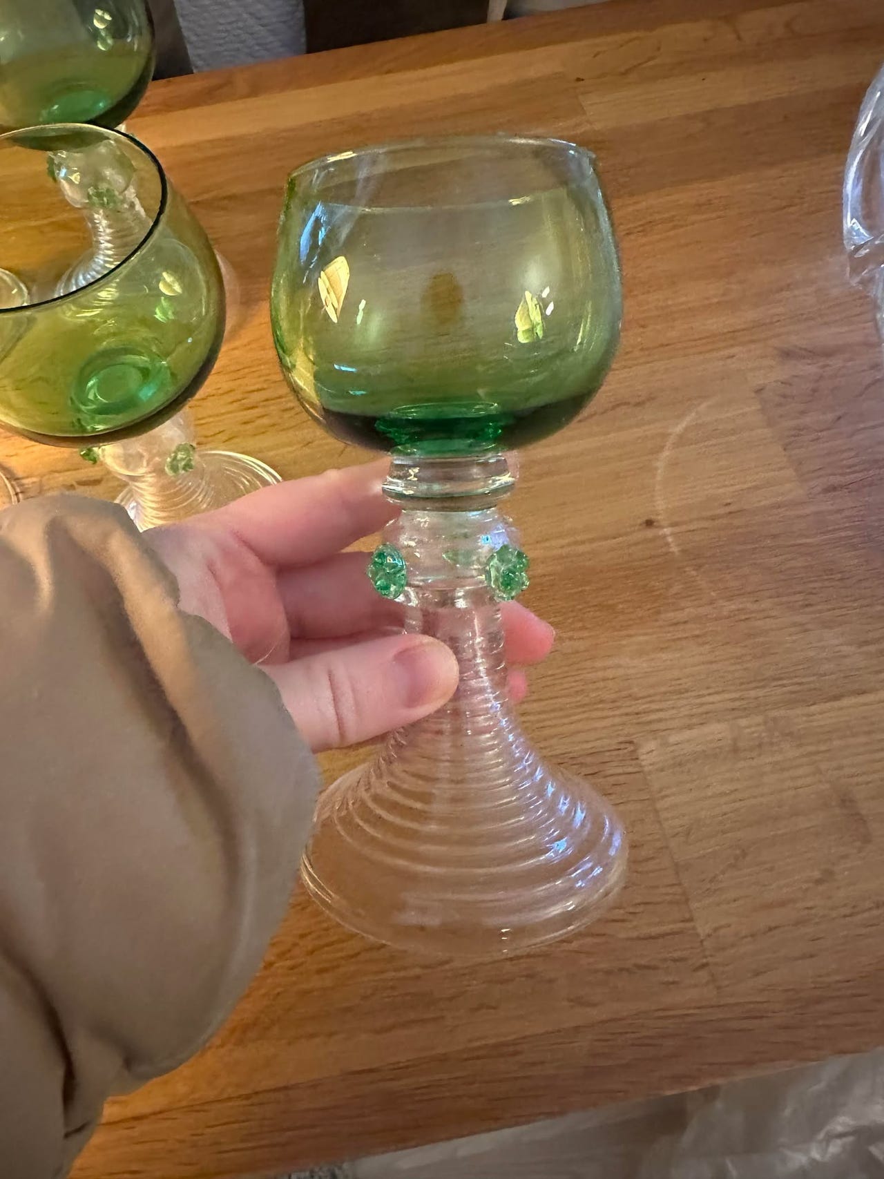 Vinglass 6 grønne | FINN-torget