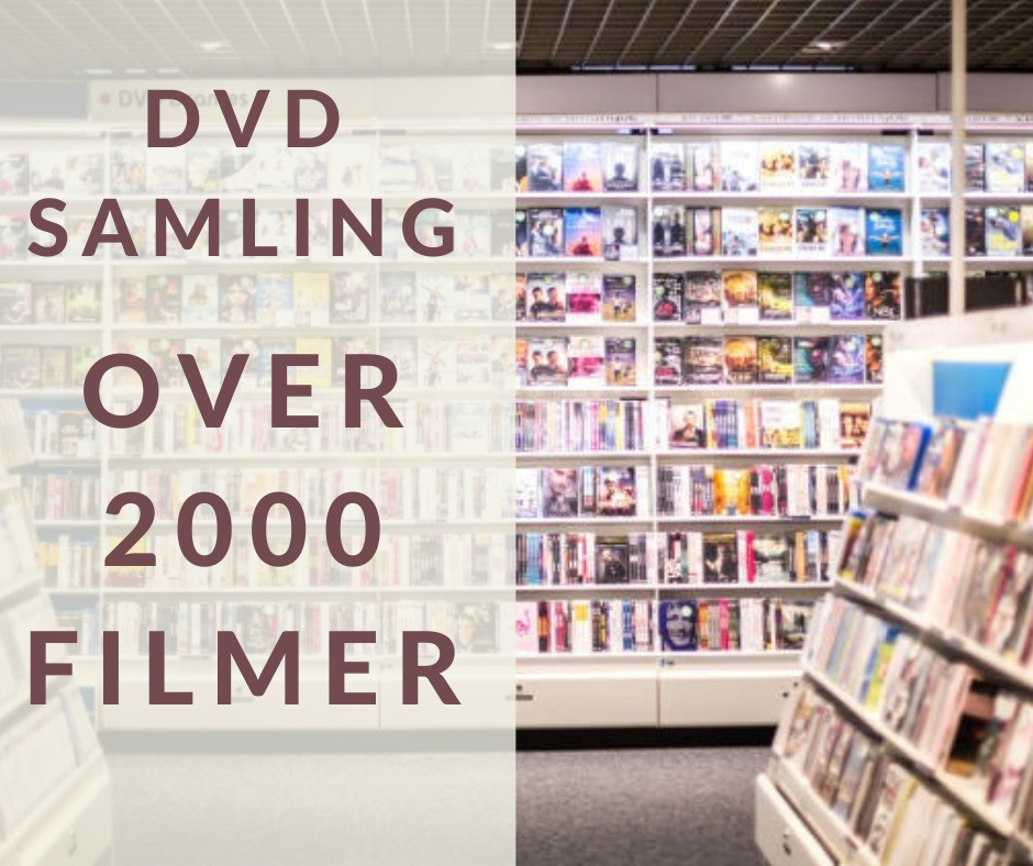 Stor DVD Samling med over 2000 titler – 3 filmer for 2 | FINN-torget