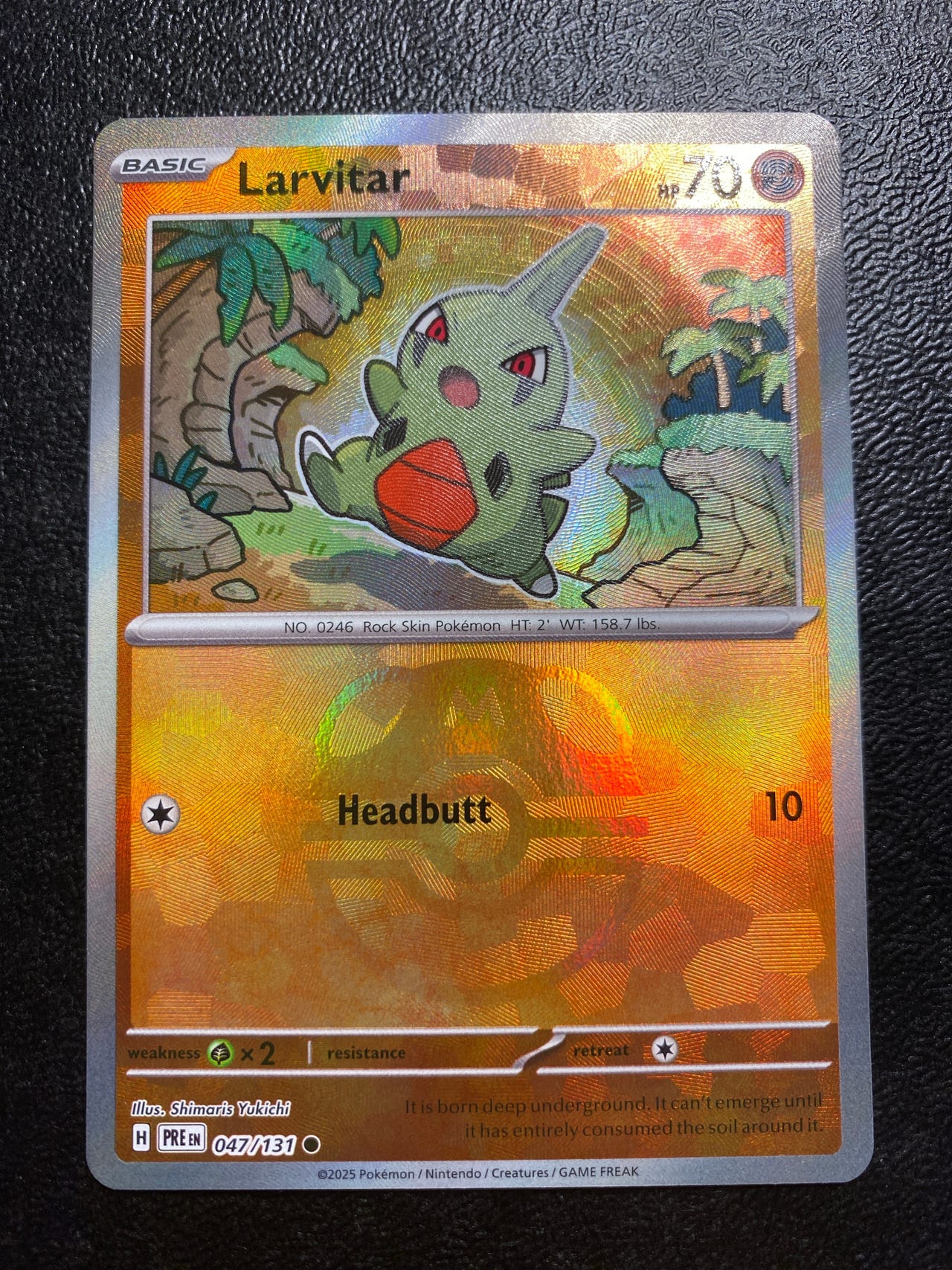 Larvitar master ball reverse Holo prismatic evolutions pokemon kort | FINN-torget