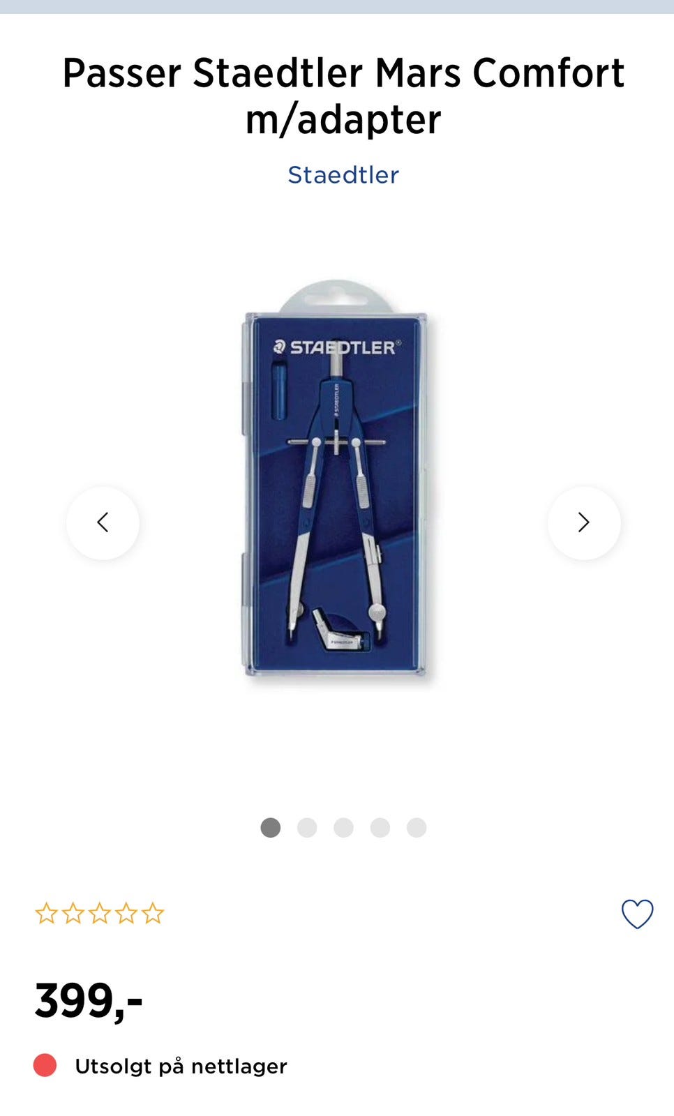 Passer STAEDTLER Mars comfort m/adapter | FINN-torget