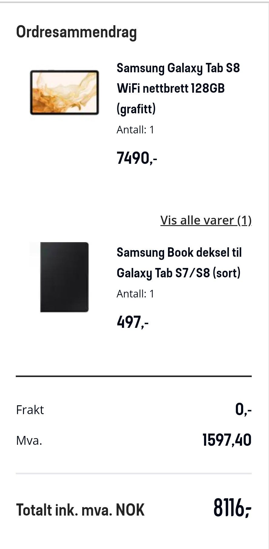 Samsung galaxy tab s8 | FINN-torget