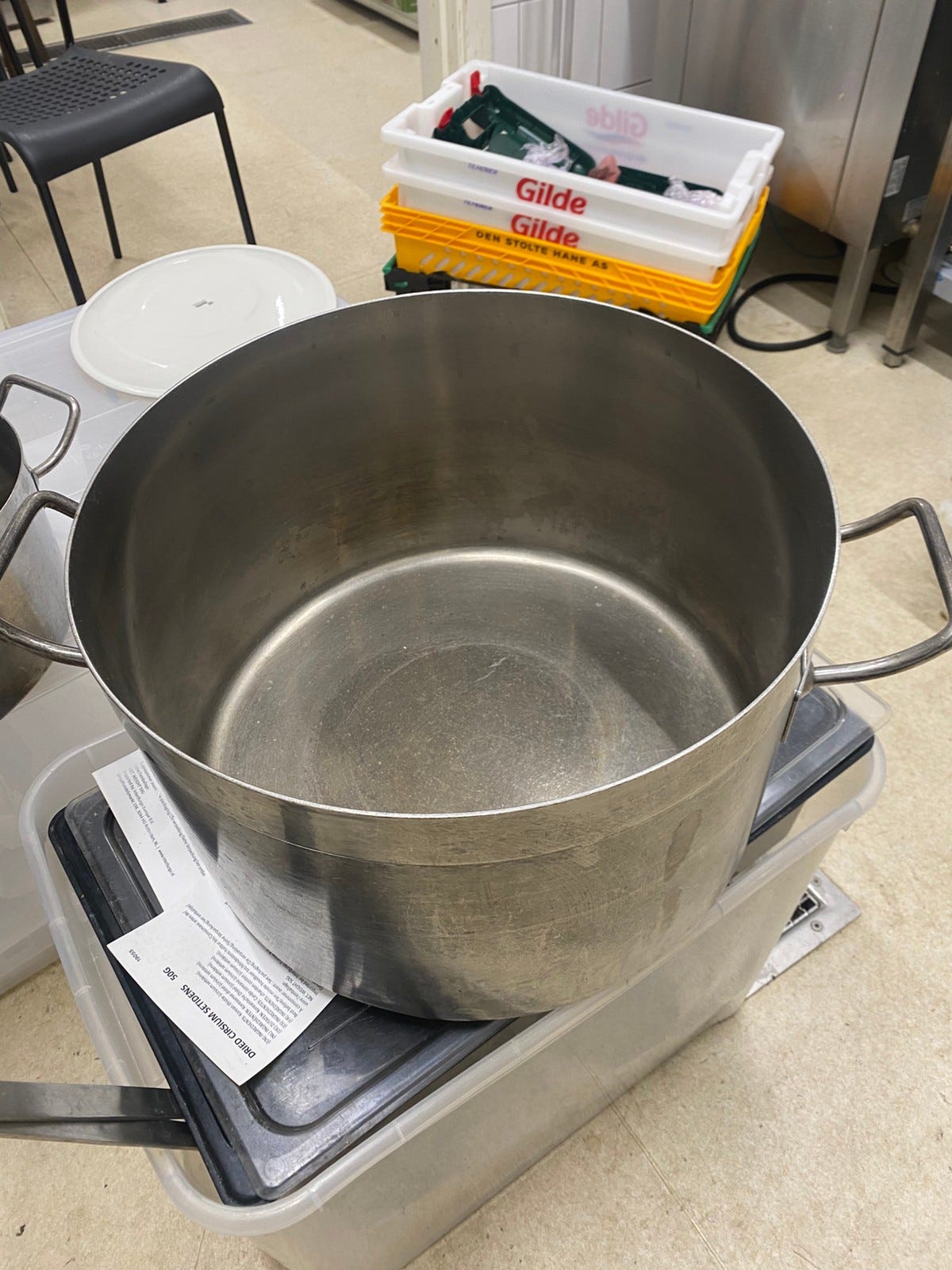 Stor gryte, rustfritt stål 20L | FINN-torget