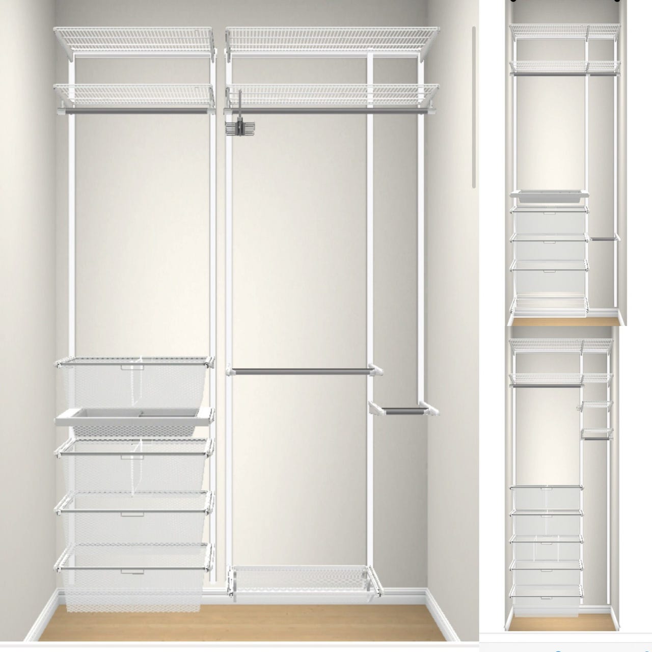 Elfa hyllesystem i 3 deler - selges hbo 5000 kr | FINN-torget