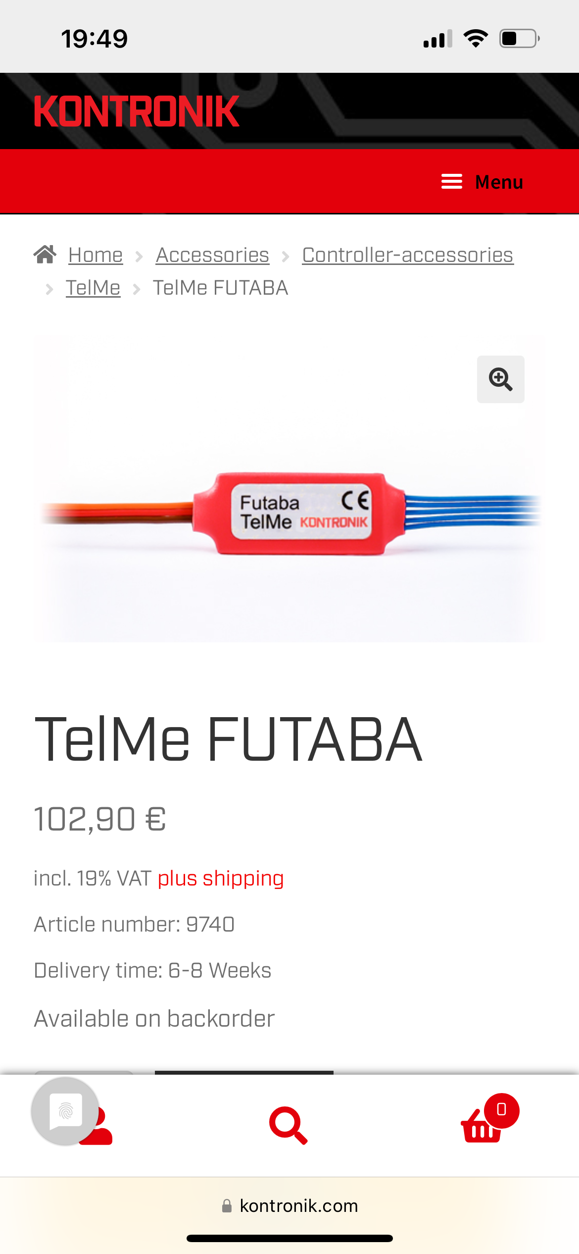 Kontronik Telme for Futaba | FINN-torget
