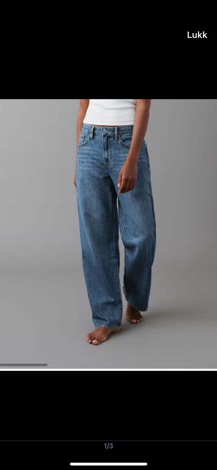 Gina tricot petite baggy bukse | FINN-torget