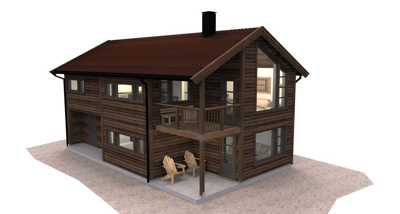 FIDJELAND- SIRDAL. Hyttetype VEST 6D på tomt 46. Godt utnyttet familie ...