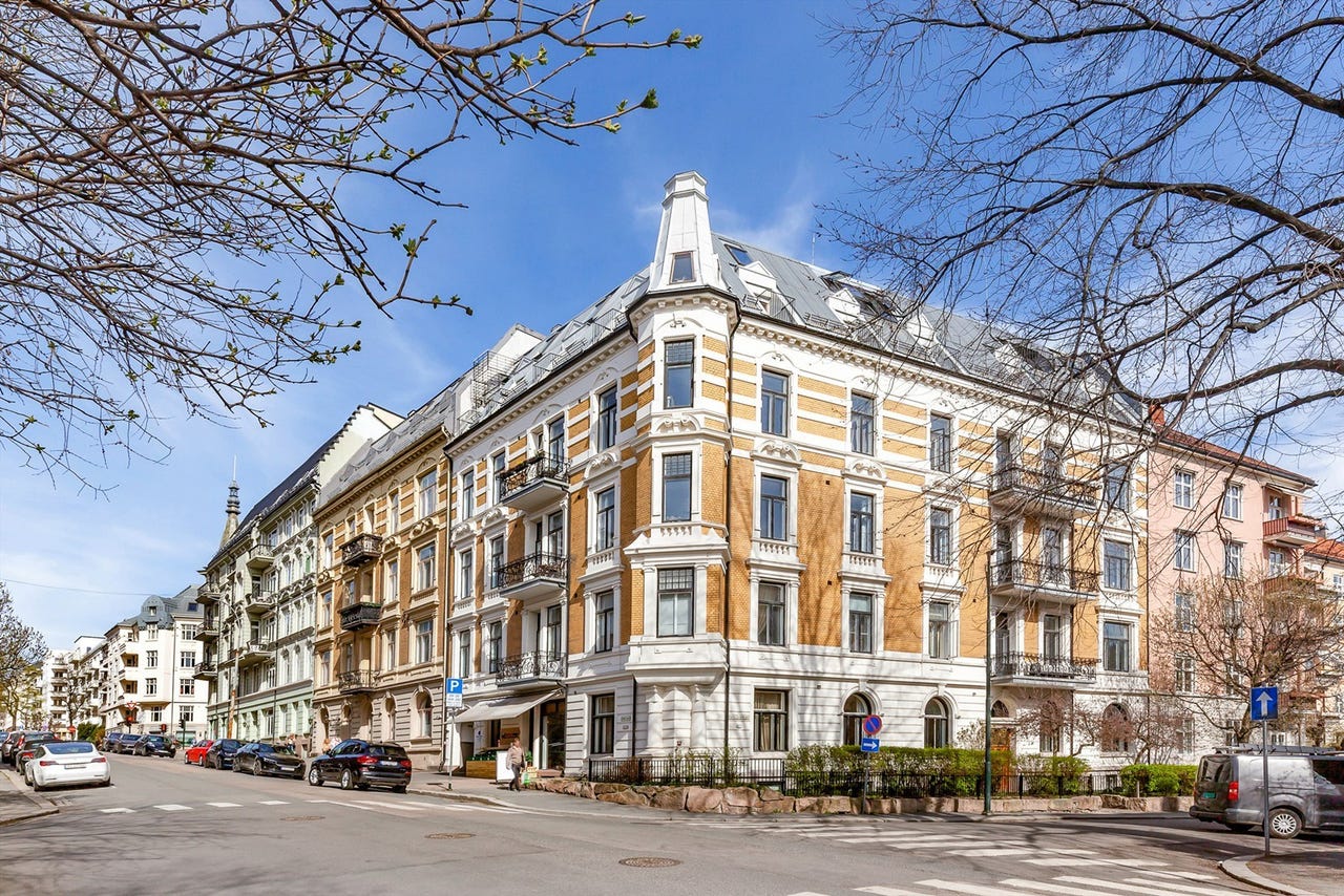 Frogner - Lys, gjennomgående og romslig 3 roms hjørneleilighet. 2 ...