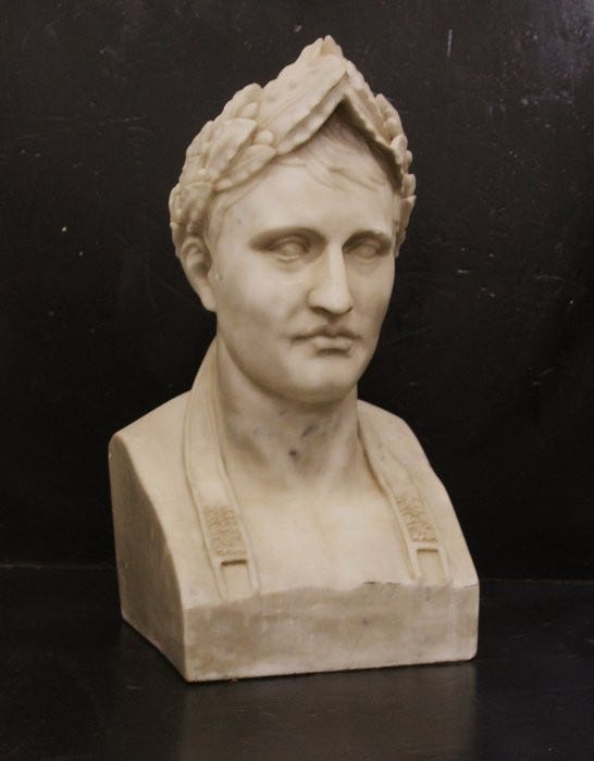 Dal modello di Lorenzo Bartolini (1777-1850) - Skulptur, Napoleone - 67 cm - Mar | FINN-torget