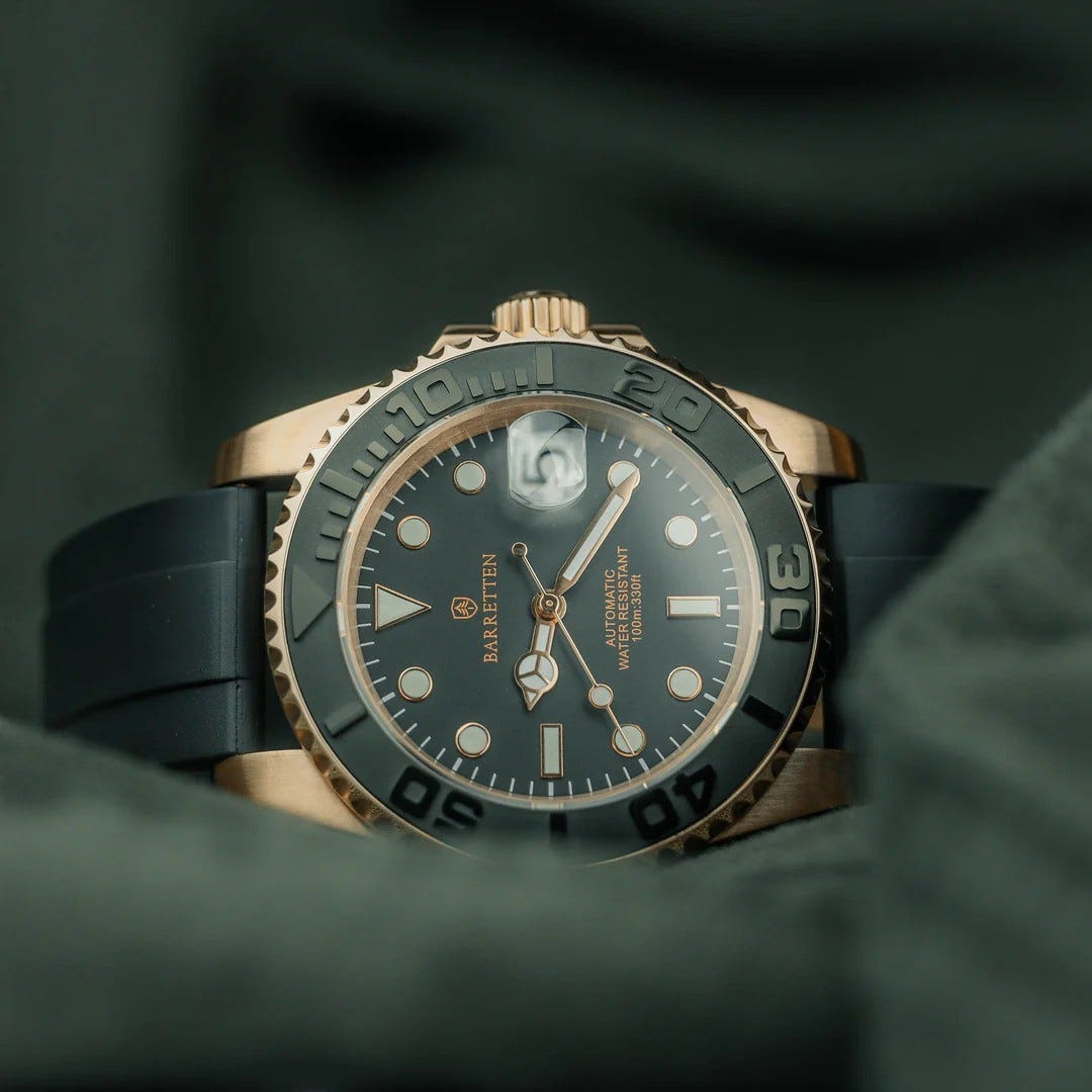 Custom Yachtmaster Rosegold av Barretten (Seiko Mod) | FINN-torget