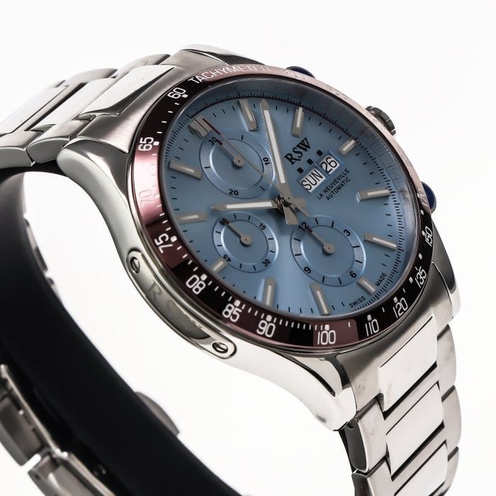 RSW - La Neuveville Sport Valjoux automatic - RSWA130-SB-9A - Herre ...