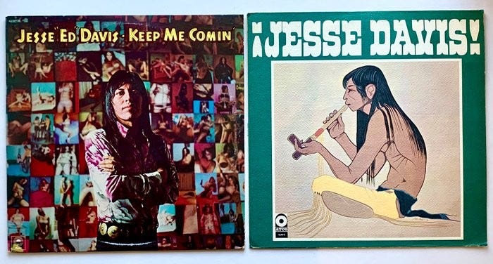 Jesse "Ed" Davis - 2 x albums - Jesse Davis! / Keep Me Comin ...