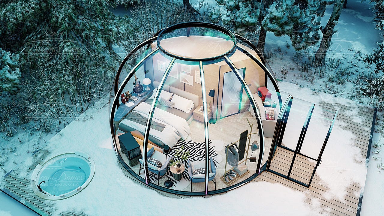 Glamping/Overnatting dome/iglo - Isolert modell | FINN-torget