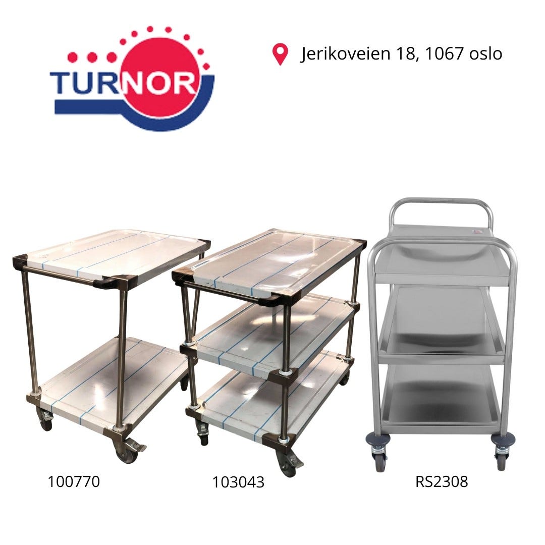 Trillebord - Rustfritt tralle, sveiset/demonte 2 og 3 plan, fra Turnor ...