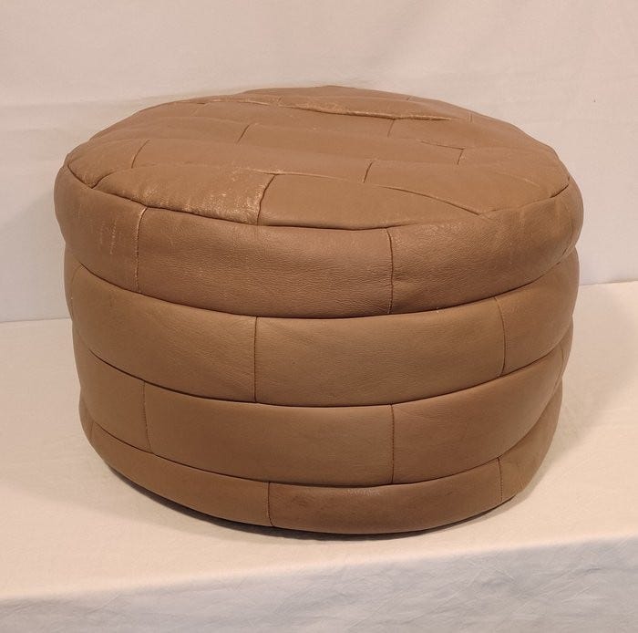 Puff - Patchwork - Lær | FINN-torget