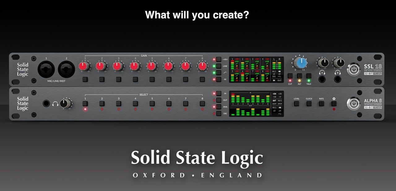 SSL 18 USB-C Audio Interface-32-Bit/192KHz + SSL Alpha ADAT Expander ...