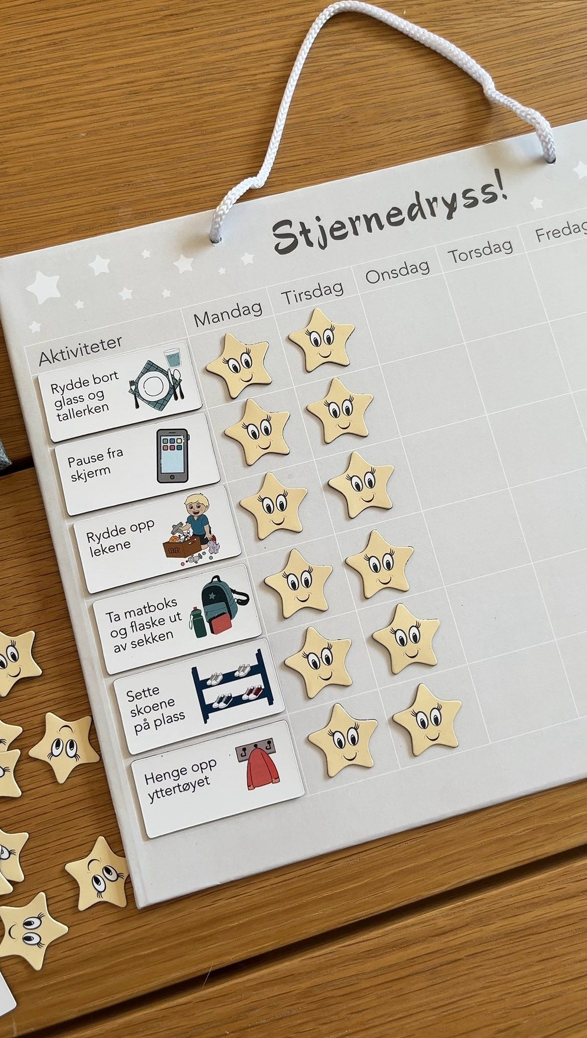 Stjernedryss motivasjonskalender - kalender til barn fra Sjarmtroll.no ...
