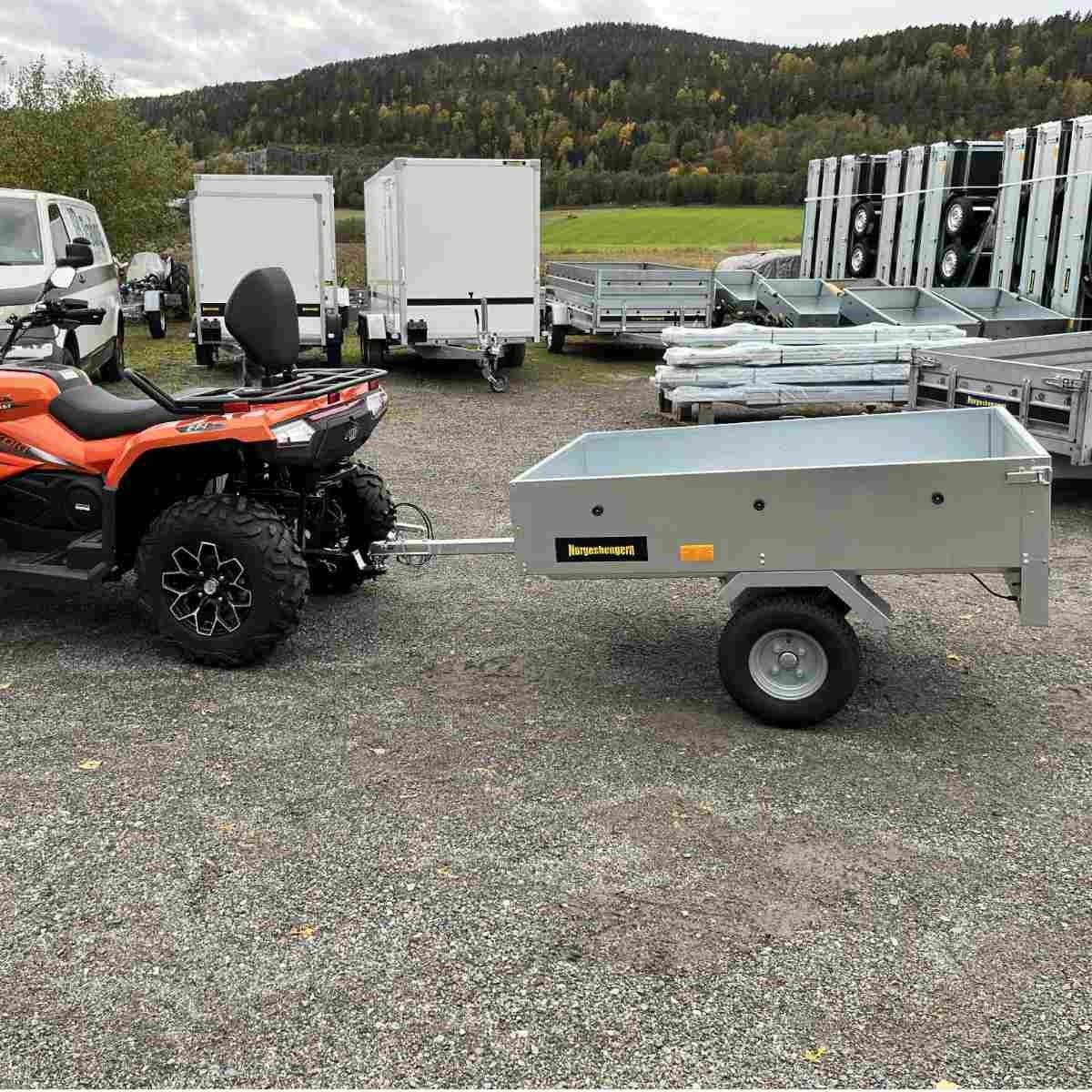 Norgeshengern N 145 El bil /ATV henger m skilt | FINN-torget