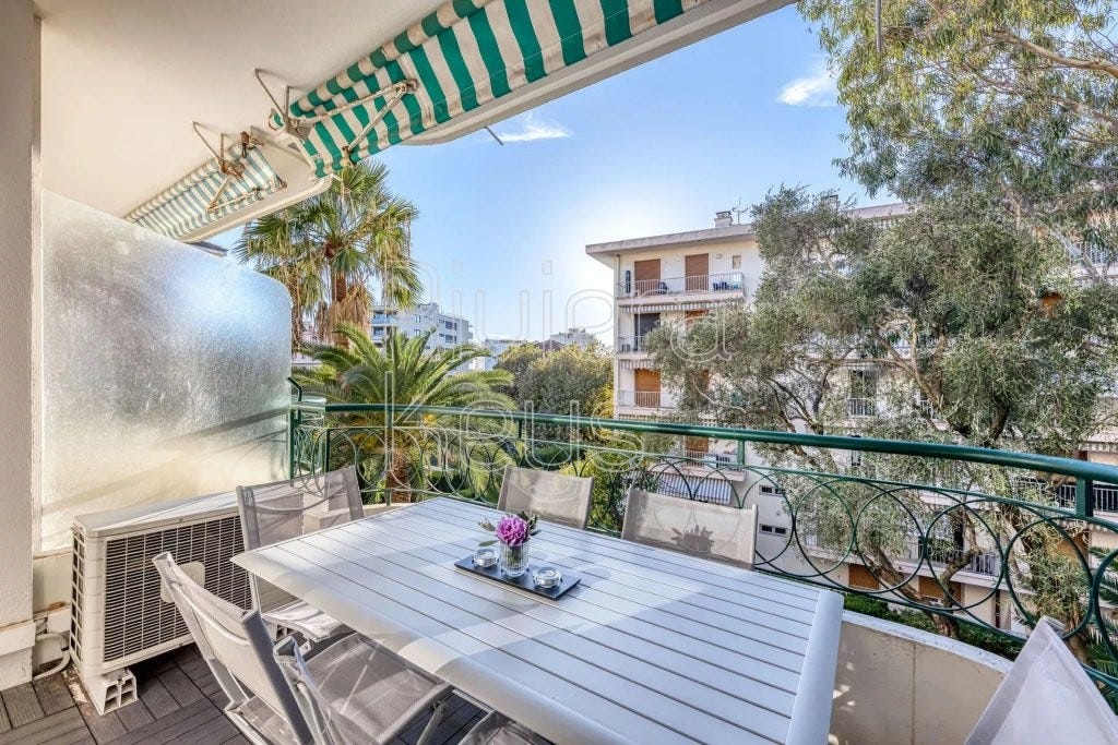 CANNES - Arrière Croisette: Renovert 2-romsleilighet med terrasse og ...