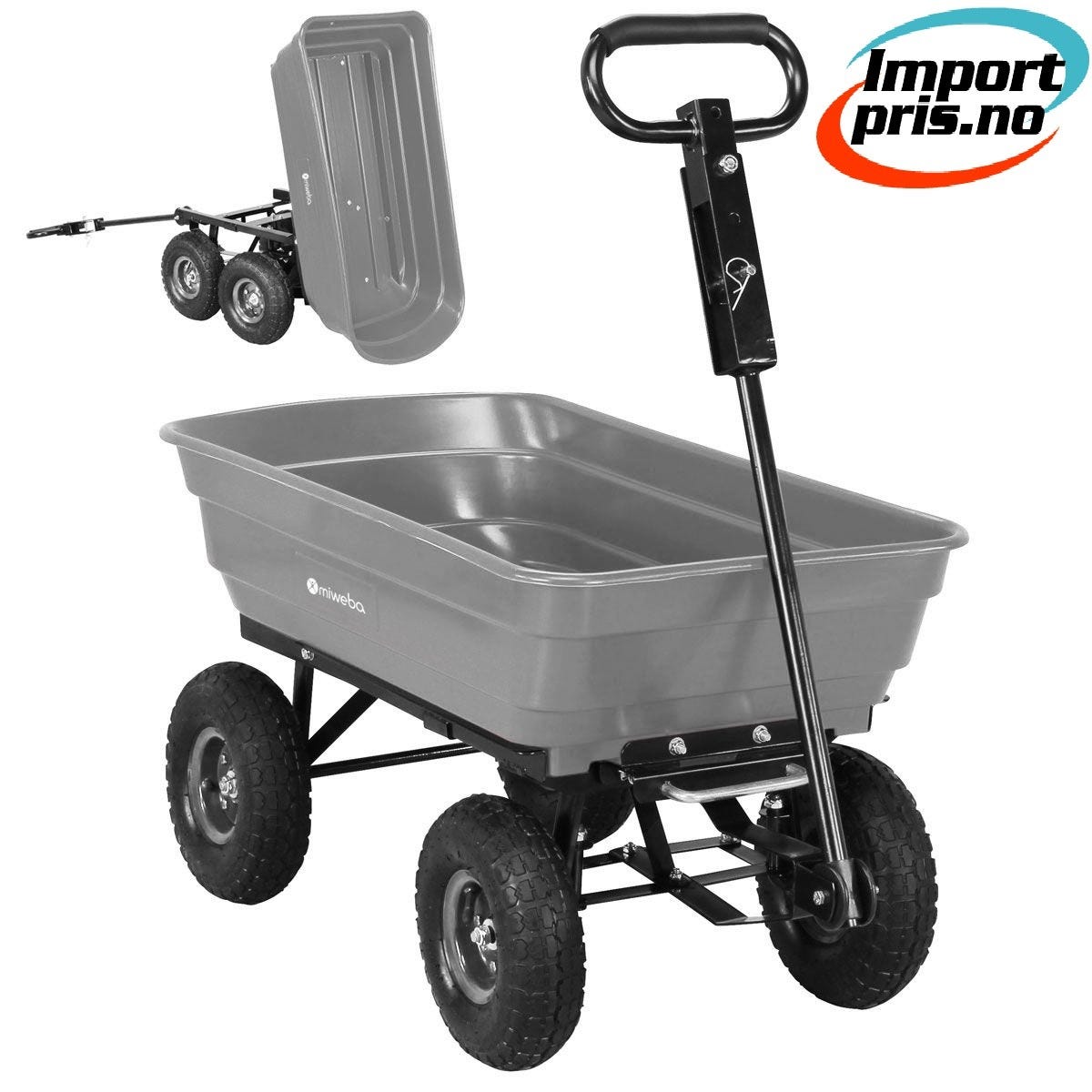 Dumper transportvogn for hage og byggeplass | FINN-torget
