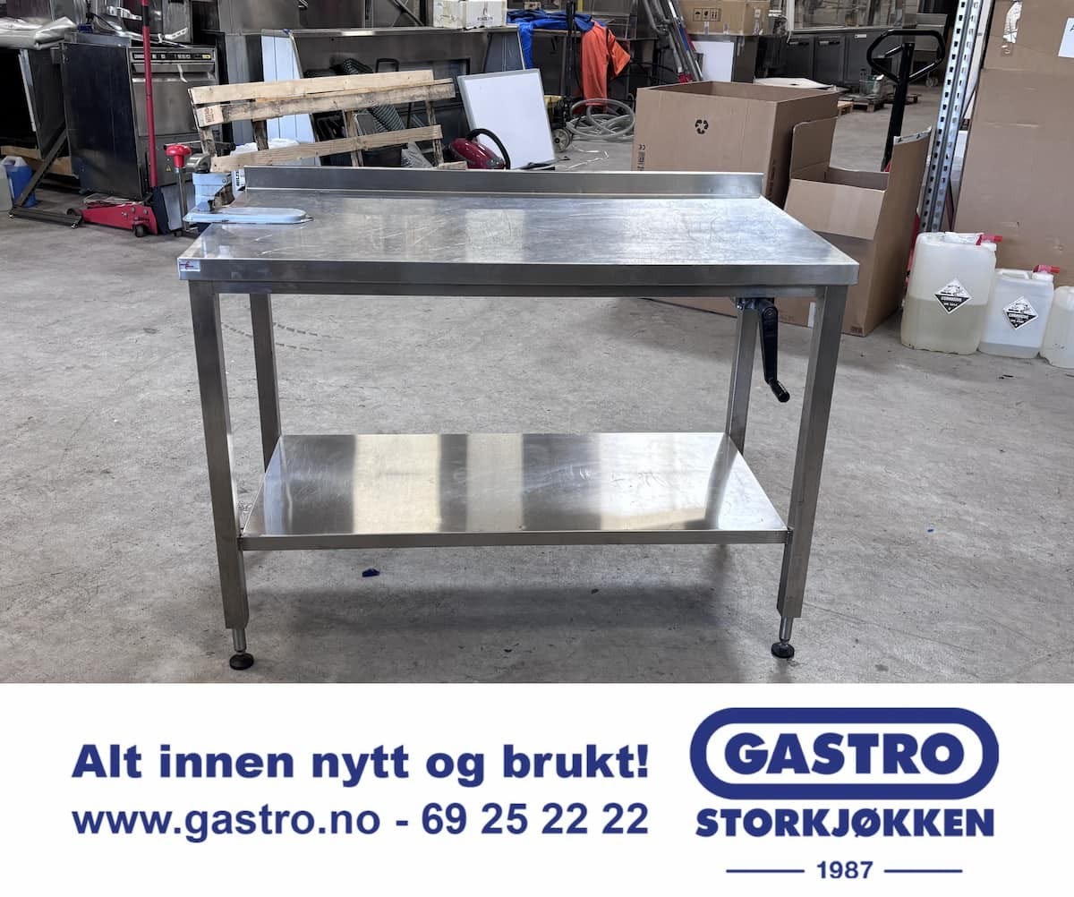 Rustfri benk med hev og senk, 120cm | FINN-torget