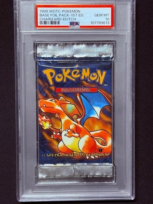Pokémon - 1 Oppgradert booster-pakke - PSA - WOTC - Base set - Signert ...