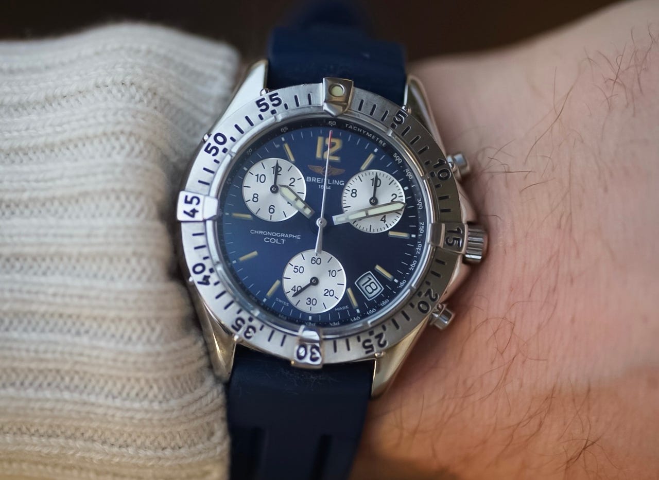 Breitling Colt Chronograph 38mm | Rubber strap | God stand! | Hyggelig ...