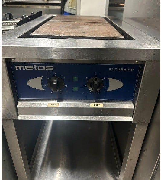 METOS INDUSTRIEL KOKEPLATE - DOBBEL PLATE - GARANTI - KAN LEVERES ...