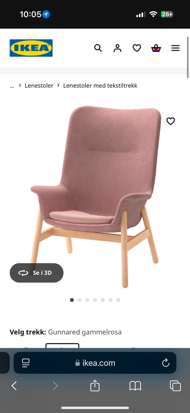 Ikea Vedbo lenestol | FINN-torget