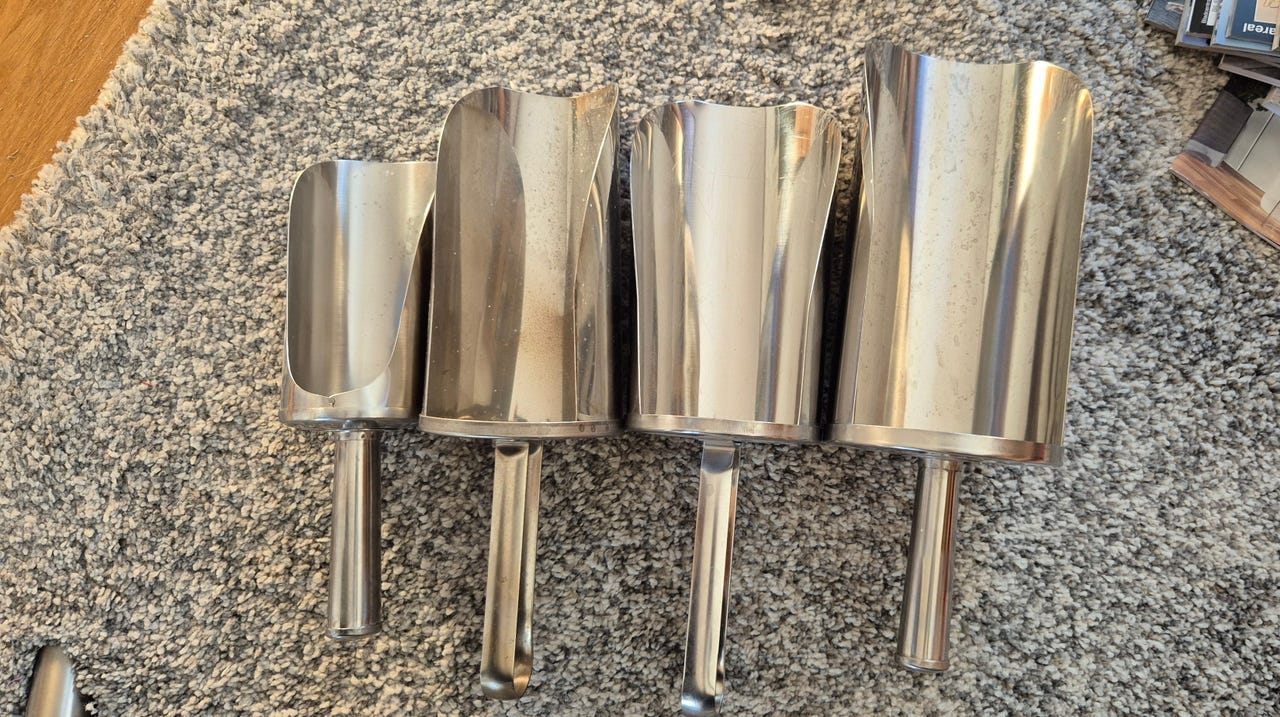 Store øser/scoops i rustfritt stål | FINN-torget
