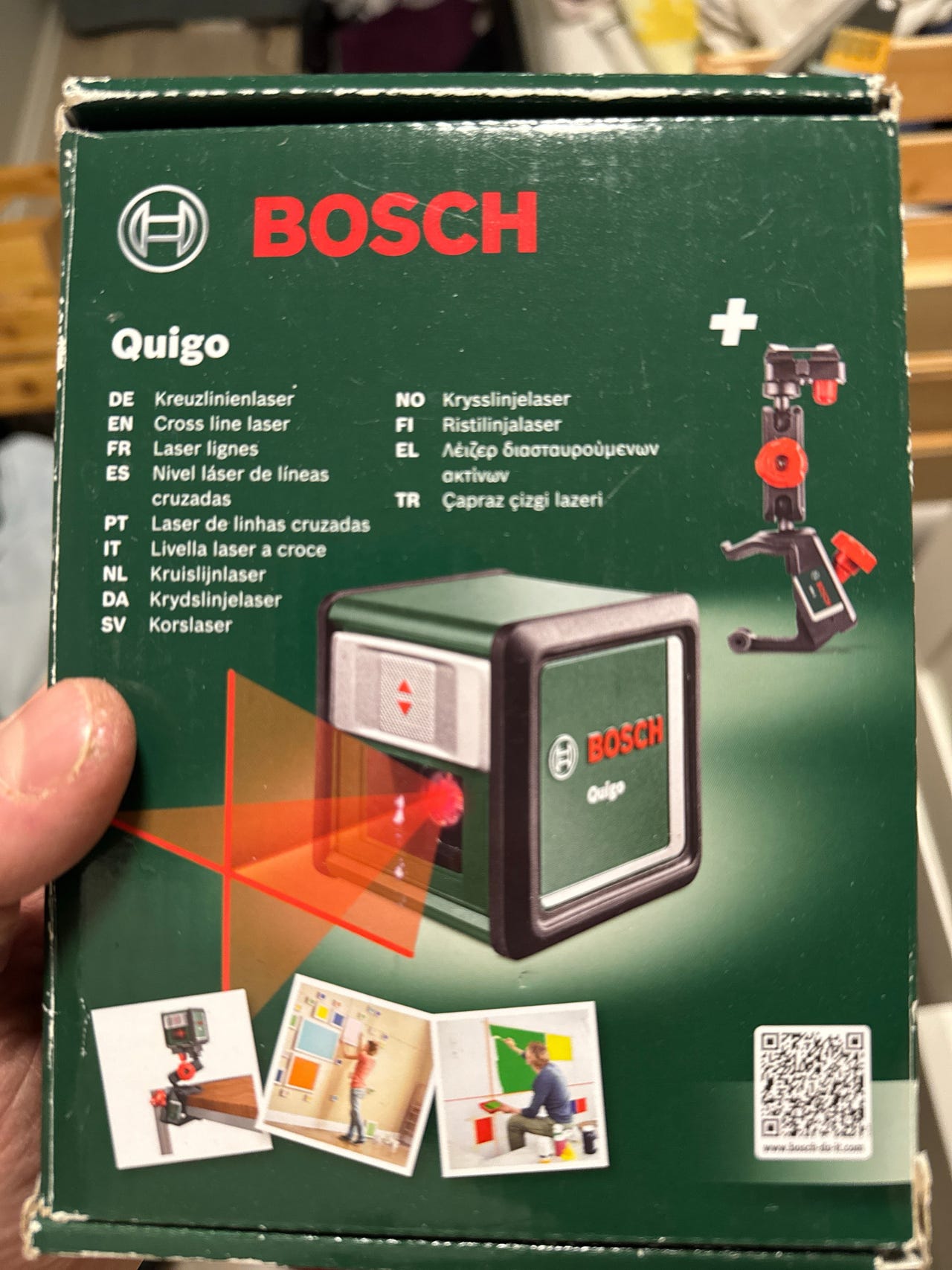 Bosch Quigo selvnivellerende laser vater | FINN-torget