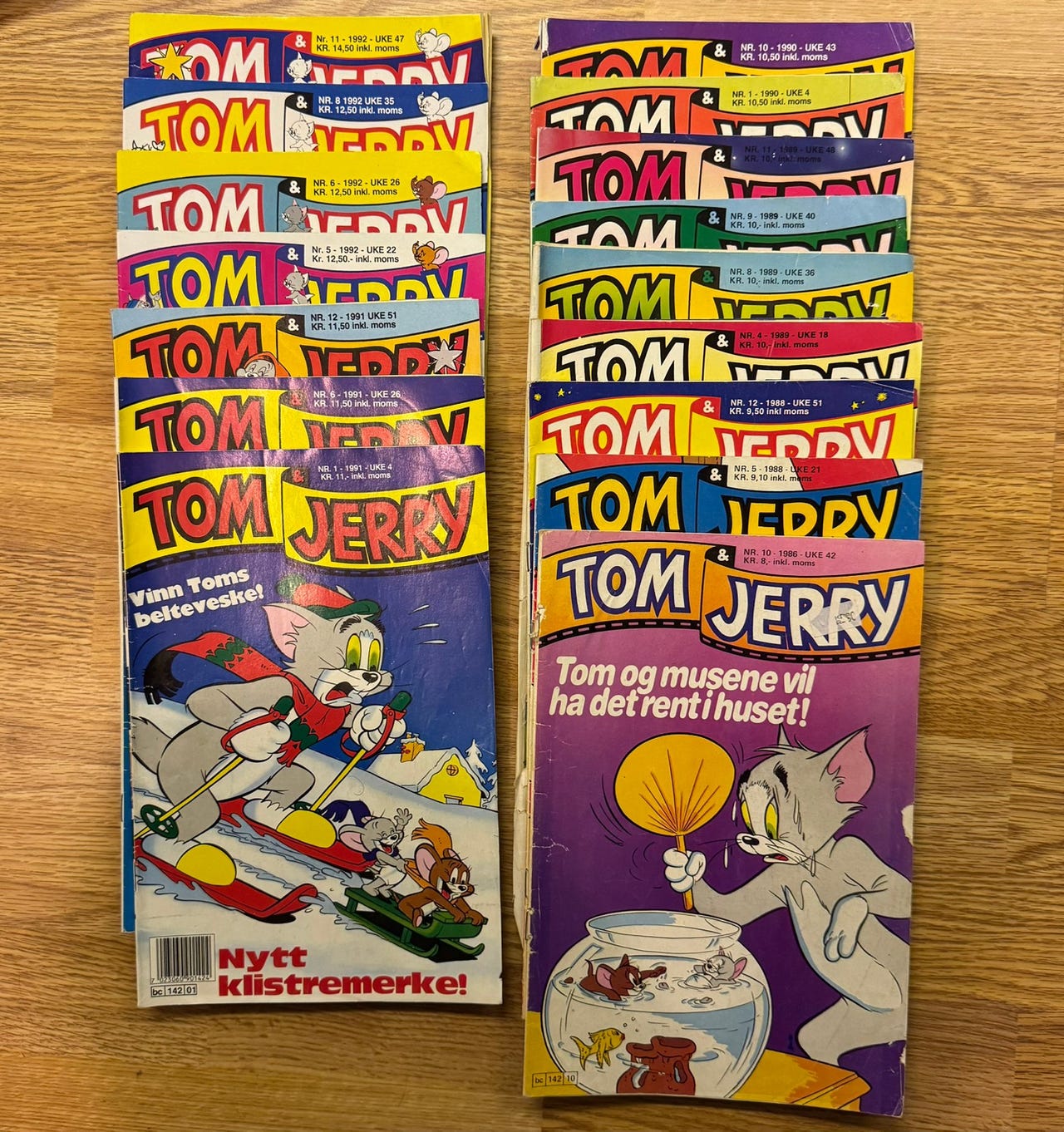 Tom & Jerry. 16 stk fra 1986-1992. | FINN-torget