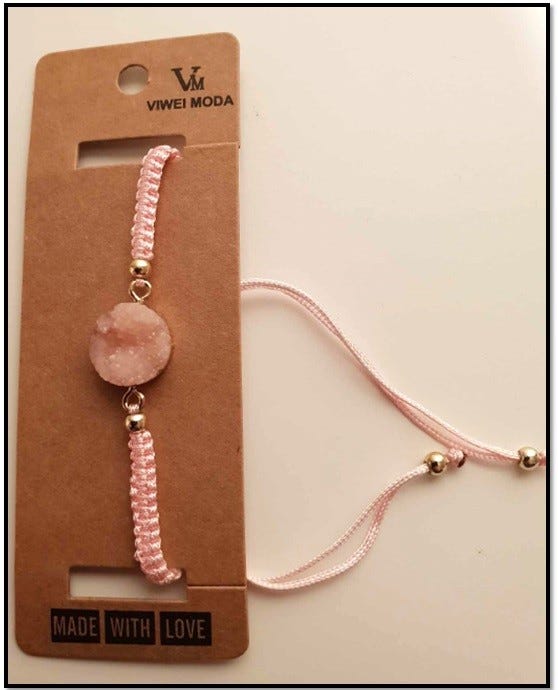 Flott rosa armbånd fra Viwei Moda - Selges rimelig | FINN-torget