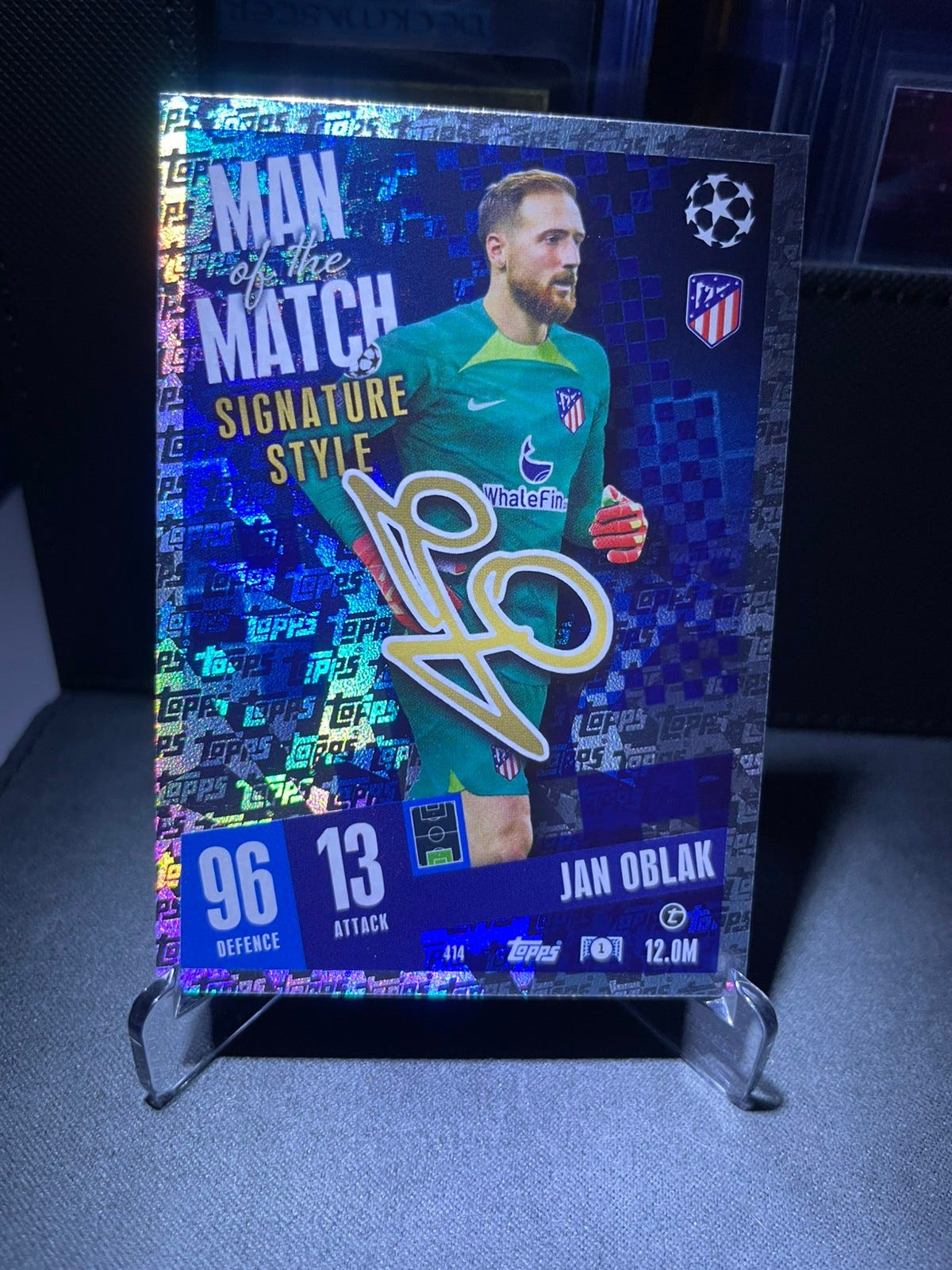 Jan Oblak - MotM Signature Style - Topps Match Attax 2023 | FINN-torget