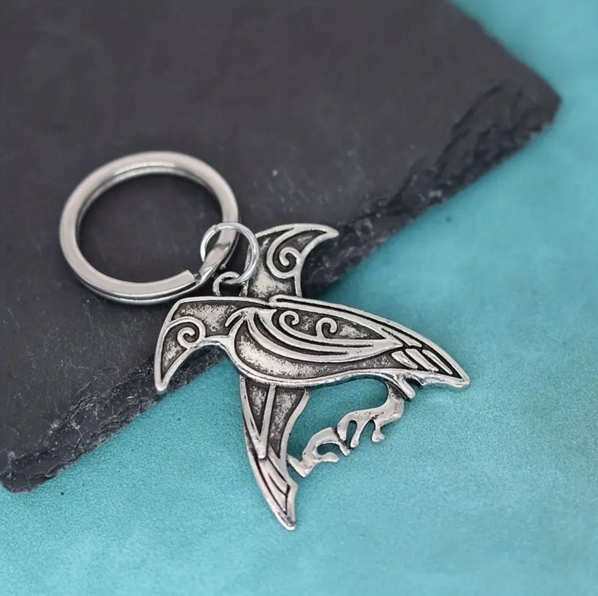 Hugin og Munin nøkkelring. Odins ravner. Viking og norrøn. | FINN-torget