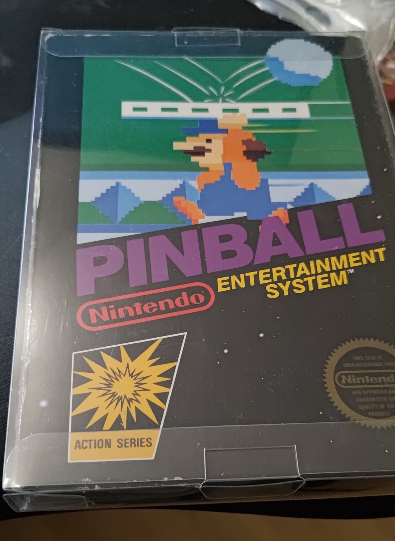 Pinball (NES) 3-screw CIB Amerikansk NTSC black box | FINN-torget