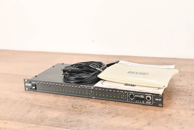 Rane RA27 Realtime Analyzer & RE14 Calibration Microphone | FINN-torget