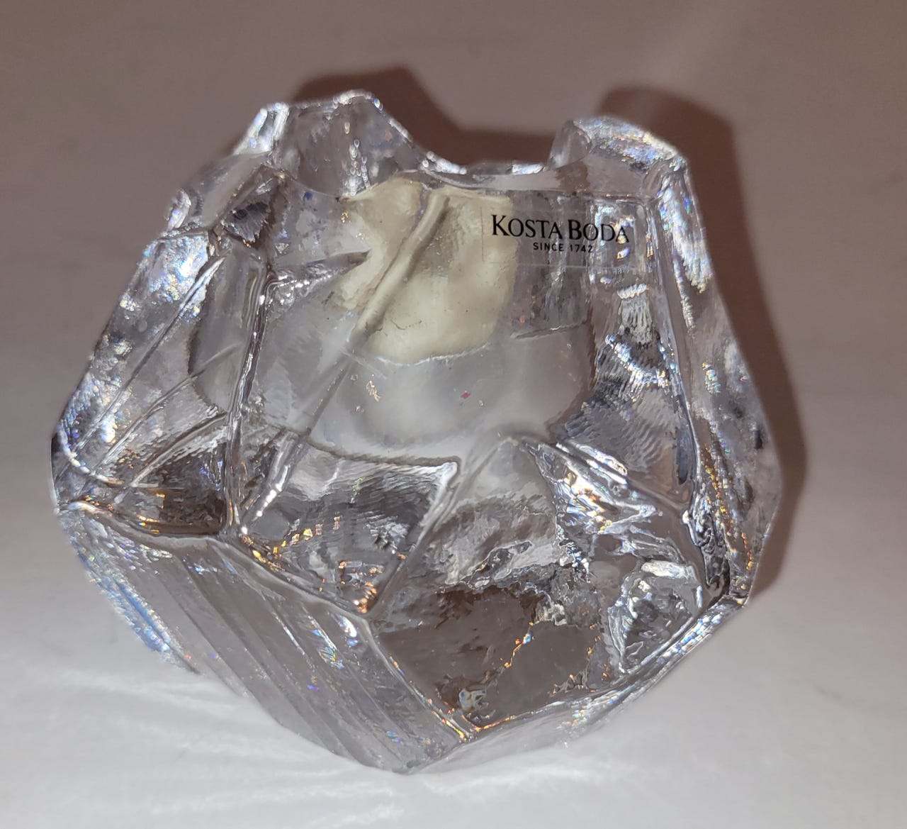 Kosta Boda Anna Ehrner Rock stor telysestake | FINN-torget