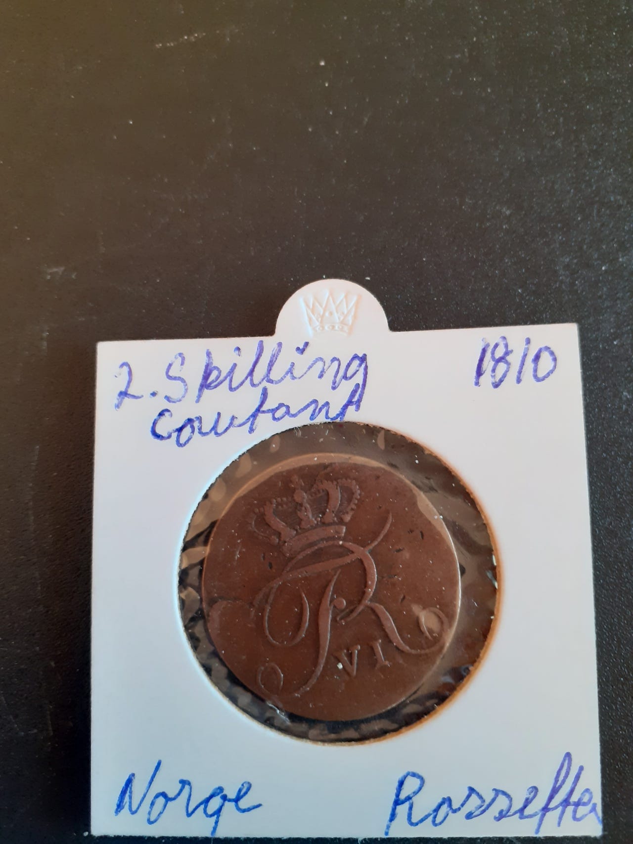 2 Skilling courant 1810. Rossetter | FINN-torget