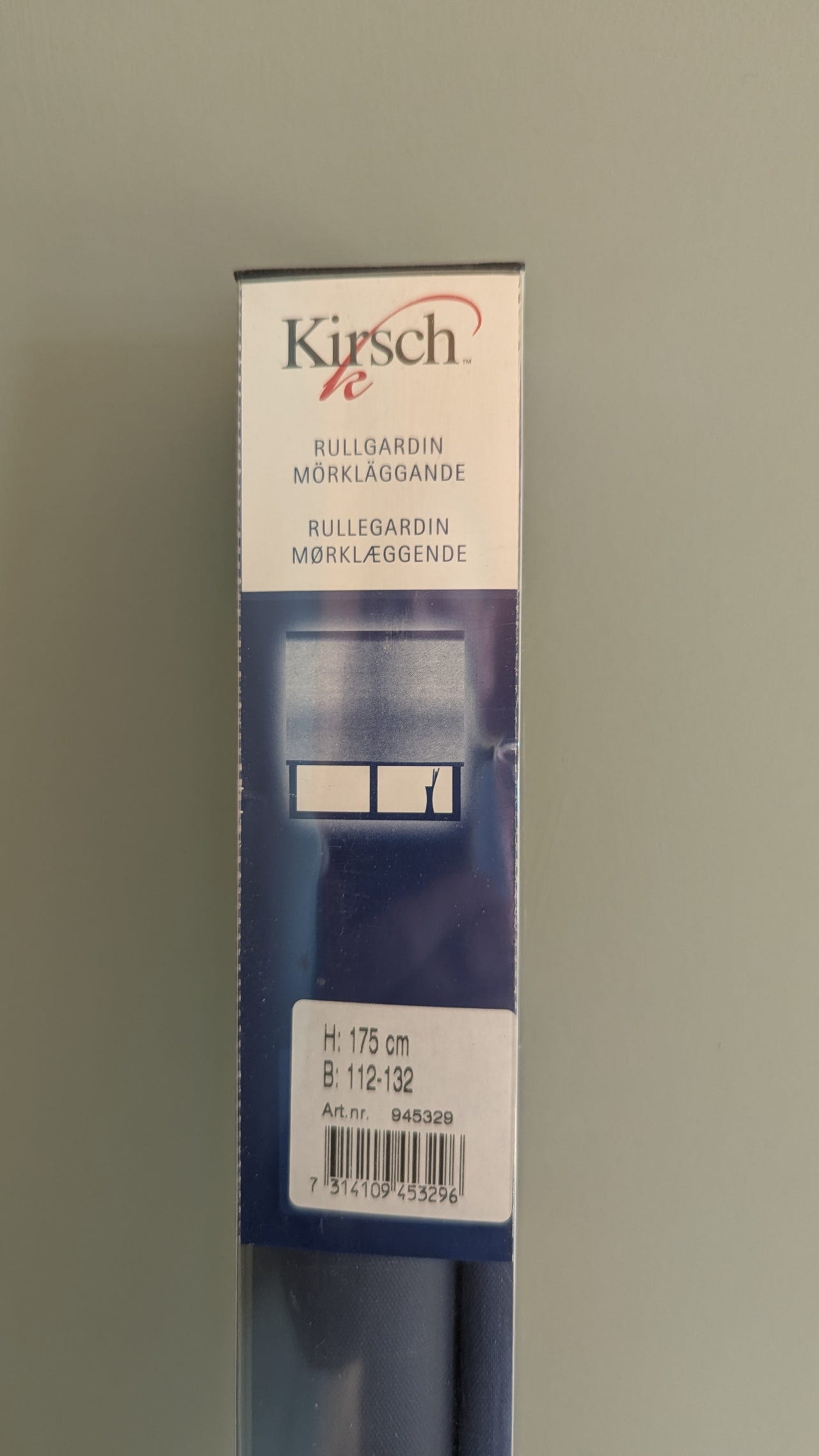 Kirsch rullgardin - blå | FINN-torget