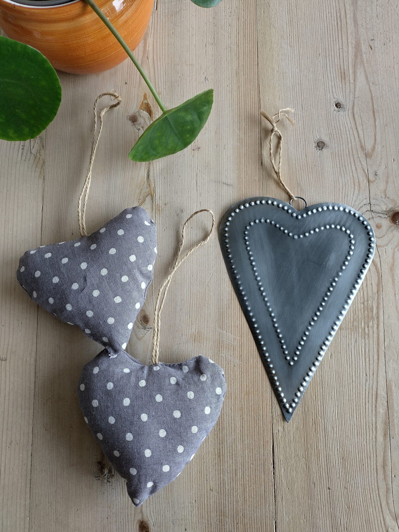 Pyntehjertepakke - 3 hjerter - pakkepris 50,- | FINN-torget