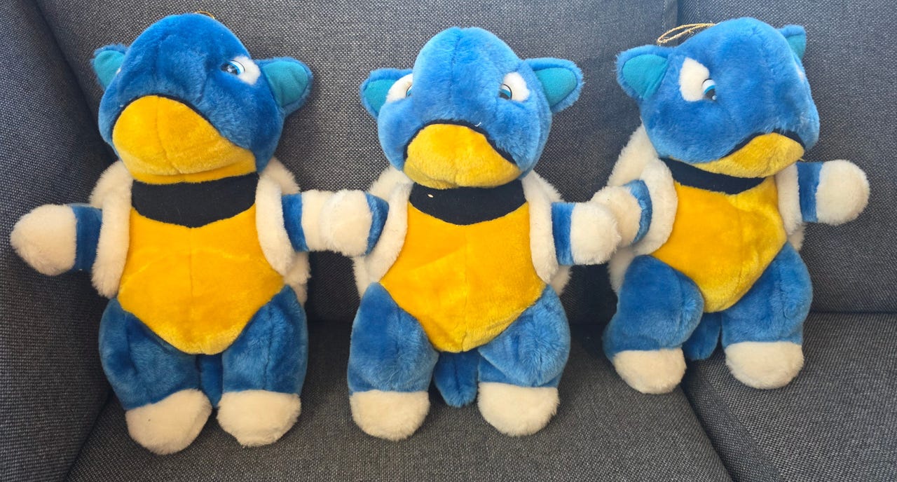 3stk Eldre Pokemon Bamser Blastoise | FINN-torget