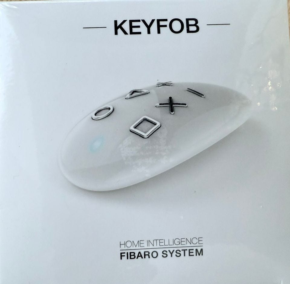 Fibaro KeyFob Trådløs fjernkontroll Z-Wave+ | FINN-torget