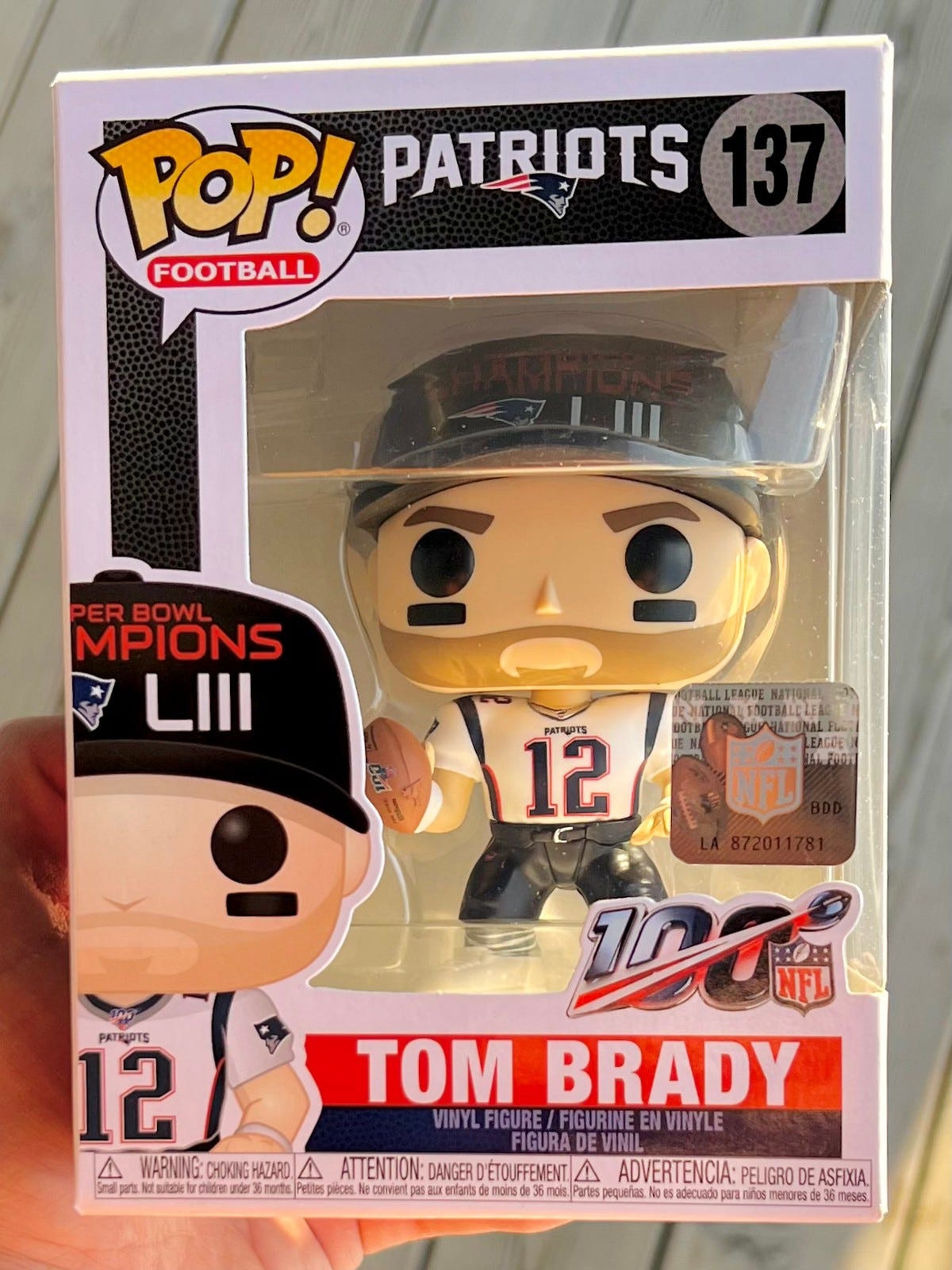 Funko Pop! Tom Brady (Super Bowl) | New England Patriots | NFL (137 ...