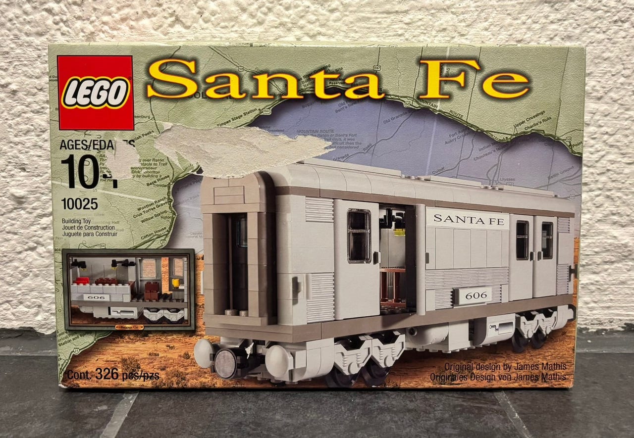 (FORSEGLET) LEGO Trains Santa Fe Cars Set I 10025 Byggesett 10+ | FINN ...